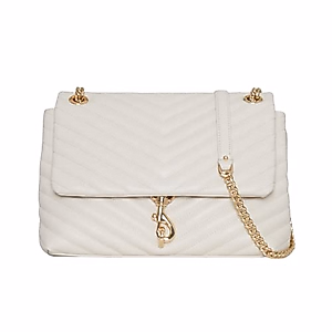 Rebecca Minkoff Edie Flap Shoulder Bag, Pearl