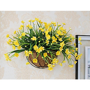 Tosnail 2 Pack Metal Wall Hanging Planter Basket with Coco Liner - Great for Indoor or Outdoor Plants