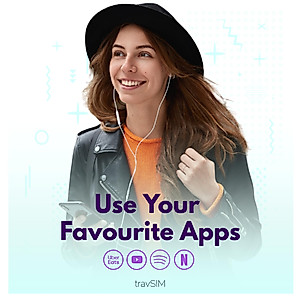 travSIM North America SIM Card| T-Mobile Network | 50GB Data for The USA, 5GB for Canada & Mexico | Unlimited National Calls & Texts | Valid for 7 Days