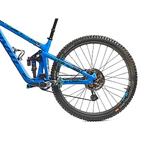 All Mountain Style Honeycomb High Impact Frame Guard Extra Semi-Transparent - Bike Frame Protector Supports Universal Fitting - Helps Protect Your Bike from Scratches, Chips and Dings (Ronin/ Black)