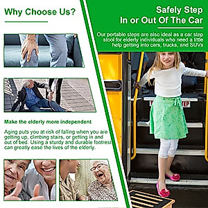 StrongTek One Step Stool for Adults with Non-Slip Rubber Stepping Surface, Portable Single Wooden Riser, 440 lb. Load Capacity for Kitchen, Bathroom, or Bedside, Kid and Senior Support (Natural)