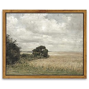 InSimSea Framed Canvas Wall Art Vintage Decor, Home Decor Classical Landscape Oil Painting Vintage Scenery Canvas Wall Decorations for Living Room Office Farmhouse Bathroom Decor, 8"x10"