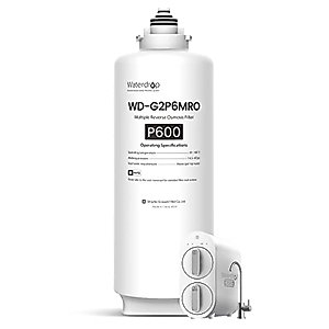 Waterdrop WD-G2P600-RO Filter, Replacement for WD-G2P600-W Reverse Osmosis System, 2-year Lifetime, Reduce PFAS