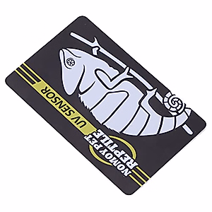 Crawl Pet Test Card,Easy Measurements Reusable Quick Test B Sensor Card A B Fluorescent Lamp Tester for Reptile Reptile Bulb/Light/Lamp