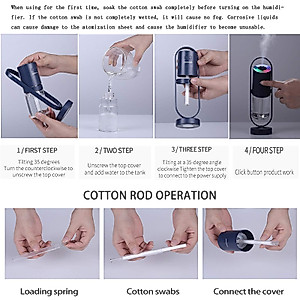 fuliying cool mist humidifier-portable mini humidifier with led lights,usb portable air humidifier Ultra-Quiet, Suitable for Babies, Kids, Indoor, Bedroom, Office, Car, Travel