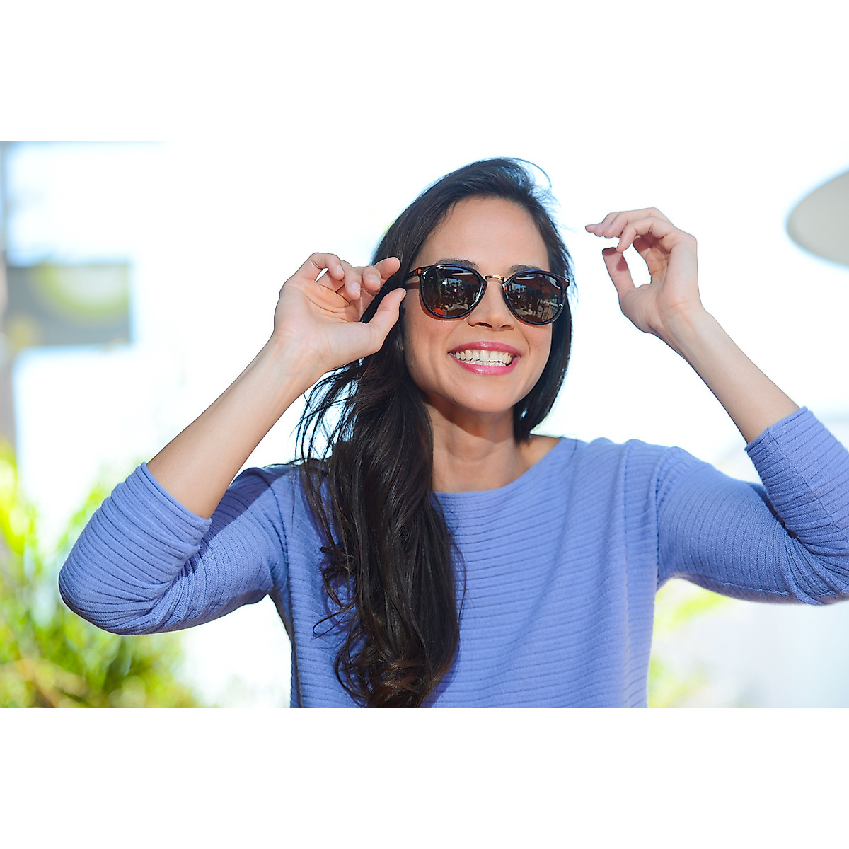 Eagle Eyes LUNA Womens Sunglasses - Classic P3 Glasses Design with a Twist