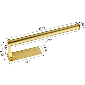 Paper Towel Holder,Paper Towel Holder Under Cabinet Bulk- Self-Adhesive,Paper Towel Holder Wall Mount Both Available in Adhesive and Screws,Sturdy and Durable(Rose Gold)