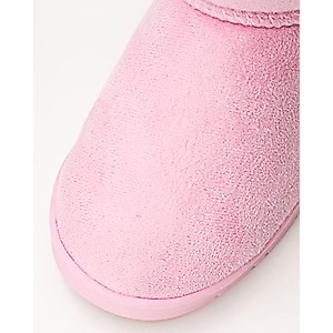 bebe Girl's Fur Lined Winter Boot with Rhinestone Details (Toddler/Little Girl/Big Girl), Size 2 Little Kid, Pink Multi