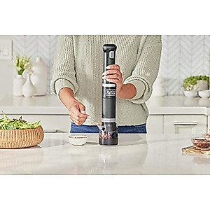 BLACK+DECKER Kitchen Wand Attachment Salt and Pepper Grinder, Adjustable Coarseness (BCKM101SP)