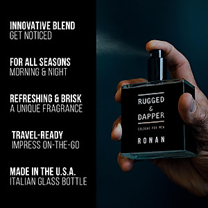 RUGGED & DAPPER RONAN Mens Cologne, Best Rated Cologne for Men, Invigorating Cologne Men Wear with Confidence, the Best Mens Cologne & Perfume for the Modern Man, Spray 3.4 oz