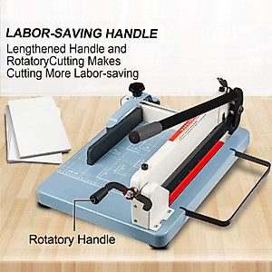 VEVOR Industrial Paper Cutter A3 Heavy Duty Paper Cutter 17 Inch Paper Cutter Heavy Duty 500 Sheets Paper with Clear Cutting Guide for Offices, Schools, Businesses and Printing Shops