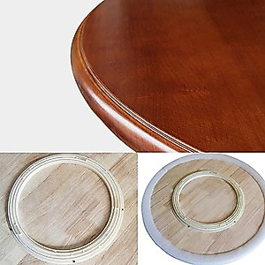 Wood Round Rotating Tray ，Dining Table Turntable Lazy Susan， Rotatable Serving Plate Table Top Rotating Plate Smooth 360° Rotating ，Silent & Smooth Spin (Color : B, Size : 70cm/28inch)