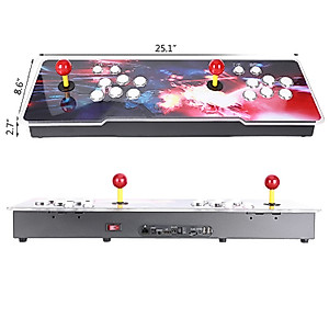 Uiexer 26000 Classic Arcade Pandora's Box, 3D Arcade Game Console Support 3D Game, 1280x720 Full HD, Search/Save/Hide/Pause Game, HDMI VGA, 4 Players Online Game