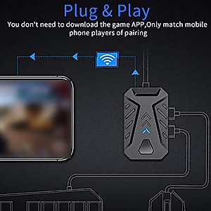 ciciglow Gaming Keyboard and Mouse Converter,Keyboard and Mouse Adapter,Bluetooth Keyboard and Mouse Converter,Mobile Game Converter,Suitable for iOS/Android System (Mix Pro)