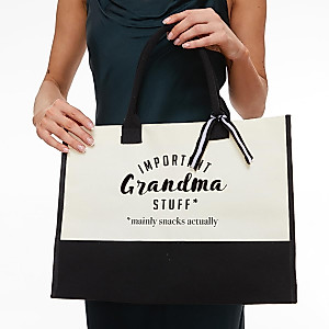 FORBIDDEN PAPER Grandma Birthday Gifts Grandma Stuff Tote Bag Beach Bag Nana Gifts Gifts Grandmother Gift Ideas New Grandma Gifts Mothers Day Retirement Christmas for Trip Vacation