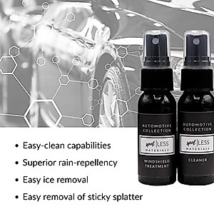 spotLESS MATERIALS Windshield Treatment Kit - Advanced Hydrophobic Coating and Cleaner for Automotive Glass