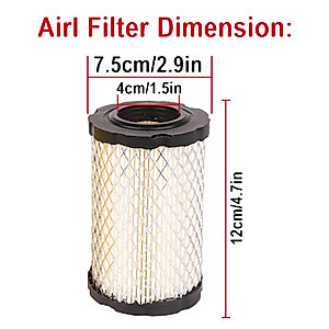Lawn Mower Air Filter for MTD 490-200-M070 MTD 7T84MU 7T84JU C-Cadet Craftsman 382cc 439cc OHV Engines Cub Cadet, Fits 937-05129 737-05129(2 Pack)