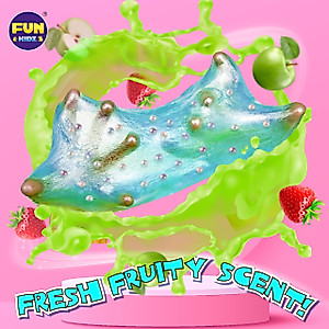 Fluffy Unicorn Slime Kit for Girls, FunKidz Cloud Slime Gift for Ages 6+ Kids Fun Slime Making Kit Awesome Craft Toy Birthday Present Ideas