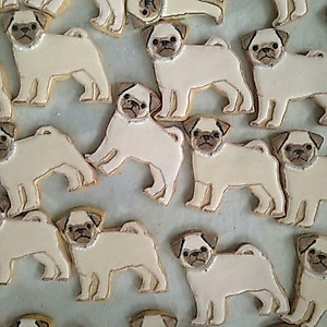 Pug Dog 3.75 Inch Cookie Cutter from The Cookie Cutter Shop – Tin Plated Steel Cookie Cutter
