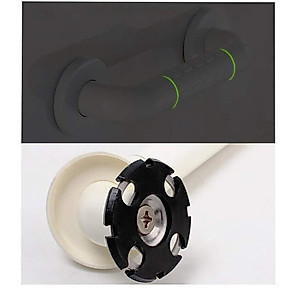 Shower Handicap Grab Bars for Bathroom Wall, Nylon Non-Slip Banisters Grab Rails Stainless Steel Straight Armrest,Bathtub Toilet Kitchen Stairway Hallway Safety Rail, Assist Support Handle White (Si