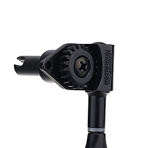 Wilkinson 2R2L 20:1 Ratio Bass Tuners Machine Heads Tuning Pegs Keys Set for Ibanez Style Electric Bass, Black