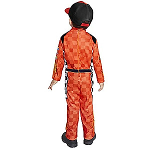 Spirit Halloween Toddler Cars Lightning McQueen Pit Crew Costume - 2T