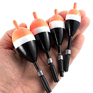 Dr.Fish 5 Pack Steelhead Floats Fishing Bobbers Weighted Fishing Floats Snap-on Floats for Trout Crappie Panfish Walleyes Fishing Tackle Accessories Freshwater Sea Fly Boat fishing