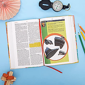 CSB Explorer Bible for Kids, Hardcover, Red Letter, Full-Color Design, Photos, Illustrations, Charts, Videos, Activities, Easy-to-Read Bible Serif Type