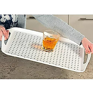 Rectangular Anti Slip Tray, Non-slip Serving Tray