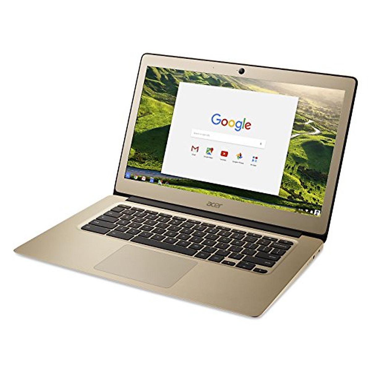 Acer Chromebook 14, Aluminum, 14-inch Full HD, Intel Celeron N3160, 4GB LPDDR3, 32GB, Chrome, Gold, CB3-431-C0AK
