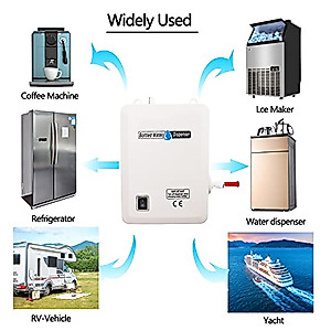 FlowFluid Bottled Adjustable Drinking Water Pump System Single-Tube Power 25W, Bottled Water Dispensing 2L Flow Electric Water Pump for 5 Gallon Bottle Water for Coffee,Refrigerators,Ice Maker,Faucet