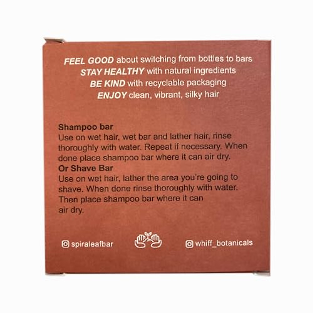 Spiraleaf Shampoo & Shave Bar, Sweet Orange & Lemongrass Essential Oils, Limited Ingredients, Concentrated Formula, USA Made (Orange Zest)