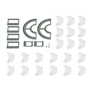 LYNICESHOP 360° Manual Swivel Adjustable Dining Table, Rotating Food Turntable Food Serving Dining Table Food Serving Train Dining Table Turntable for Dining Room Party