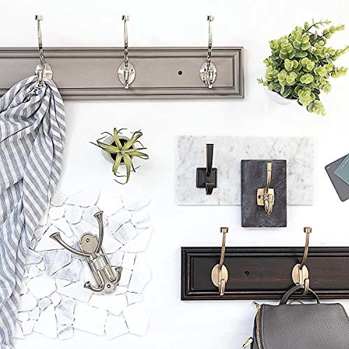 Liberty Hardware 137246 Ruavista Coat and Hat Hook, Single, Bronze with Copper Highlights