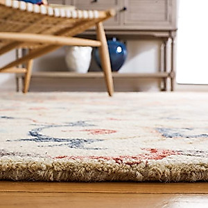 Safavieh Metro Collection 4' x 6' BeigeRust MET354B Handmade Premium Wool Entryway Living Room Foyer Bedroom Accent Rug