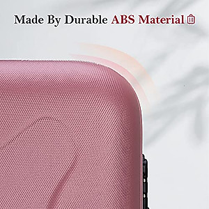 Widfre Luggage Sets 3 Pieces Carry on Suitcase Hardshell Lightweight Travel with Double Spinner Wheels Locks TSA Approved (Red)