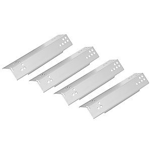 70-02-411 Heat Plates Replacement for Dyna Glo Grill Replacement Parts DGH474CRP DGX440SGP DGH474CRP-D 4 / 5 Burner Grill Parts DGH485CRP DGH485CRP-D DGF481CRP Stainless Steel Heat Shield Heat Tents