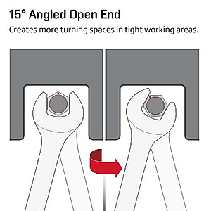 11-Piece SAE Combination Wrench Set in Roll-up Pouch, Non-Skip Inch Sizes 1/4 to 3/4” | Chrome Vanadium Steel with Mirror Finish | Ideal for General Household, Garage Workshop, Auto Repairs and More