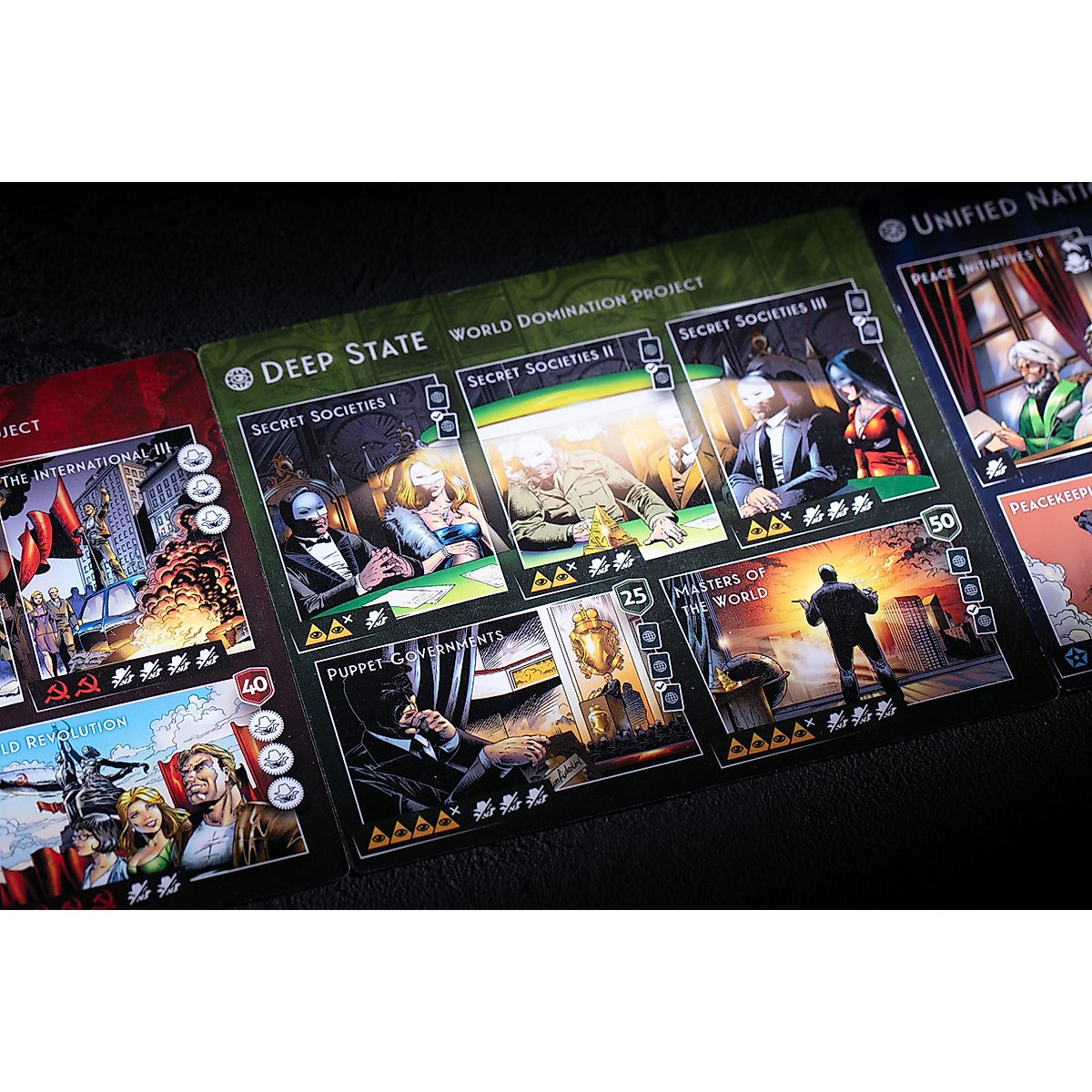 CrowD Games Deep State: New World Order | Strategy Board Game | Ages 14 and up | 1–5 Players | Average Playtime 40–75 Min | Made