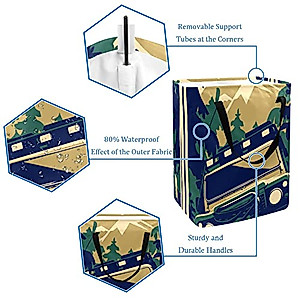 Pop Car Poster Print Collapsible Laundry Hamper, 60L Waterproof Laundry Baskets Washing Bin Clothes Toys Storage for Dorm Bathroom Bedroom