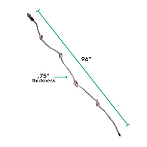 Jungle Gym Kingdom Rock Climbing Holds for Kids - Indoor & Outdoor Rock Wall Climbing Kit with Mounting Hardware, Knotted Rope and 25 Handles - Playground Accessories﻿