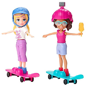 Polly Pocket Super Sporty Pack with Polly & Lila Dolls and over 35 Fashions & Sporting Accessories