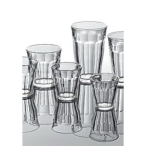Duralex Made In France Picardie Clear Tumbler, Set of 6, 12.2 oz