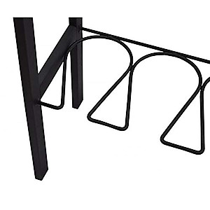 Proman Products Horizon Black Door Entryway Bench, Black, Black