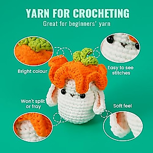 Pllieay 2x50g Packs Violet and Piggy Pink Yarn for Crocheting and Knitting - Worsted Medium #4 Cotton-Nylon Blend With Easy-to-See Stitches for Beginners