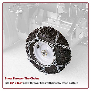 Arnold 490-241-0029 16-Inch x 6.5-Inch Snow thrower Tire Chains