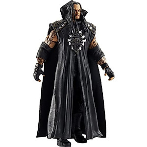 WWE Ultimate Edition Undertaker Action Figure, 6-inch Collectible with Extra Heads, Swappable Hands & WrestleMania XIV Entrance Jacket for Ages 8 Years Old & Up