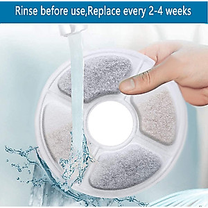 Lxiyu Pet Fountain Filter Cat and Dog Fountain Replacement Filters, Pet Water Fountain Activated Carbon Filter Keep Water Clean and Fresh Removes Bad Tastes and Odors(8 pack)