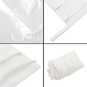 SMALLKE 2 pack Wet Bags ,Baby Wet Dry Cloth Diaper Bags,Waterproof Washable, Reusable for Travel, Stroller, Pool,Beach, Wet Swimsuits,Dirty Gym Clothes, Mommy Bag Pink White