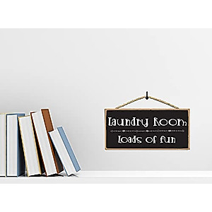 Laundry Room Loads of Fun Sign - Laundry Signs for Laundry Room Decor - Funny Laundry Room Signs - Laundry Room Signs Wall Decor